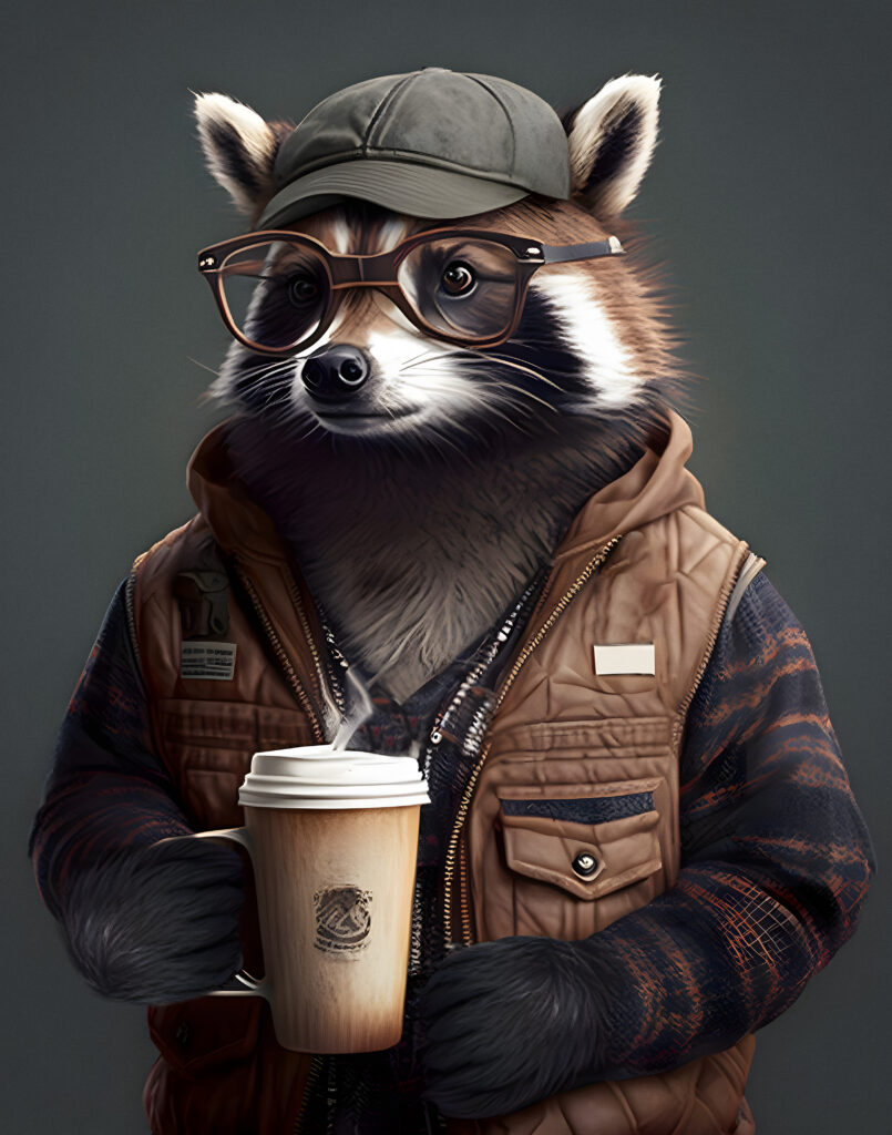 Caffeine Critters - Raccoon - DEKMARK