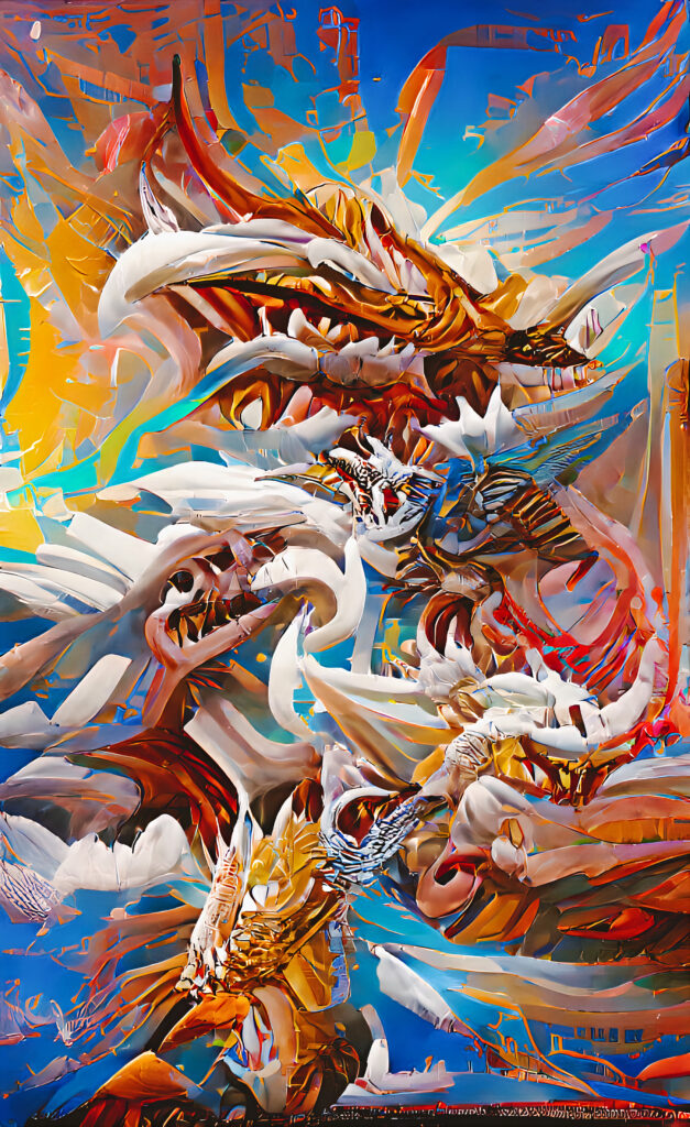 Divine Dragon (AI Dream Art) - DEKMARK